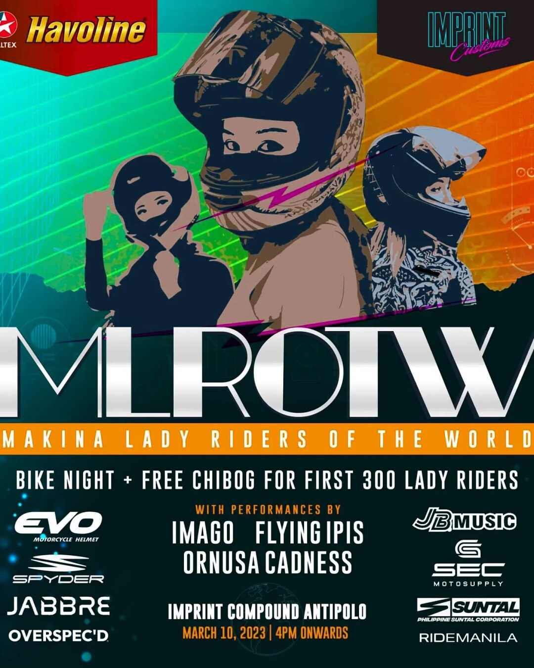 Bike Night Asia Philippines - Makina Lady Riders of the World Bike Night