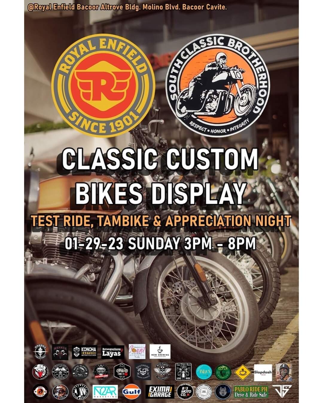 Bike Night Asia Philippines - Classic Custom Bikes Display, Grand Tambike